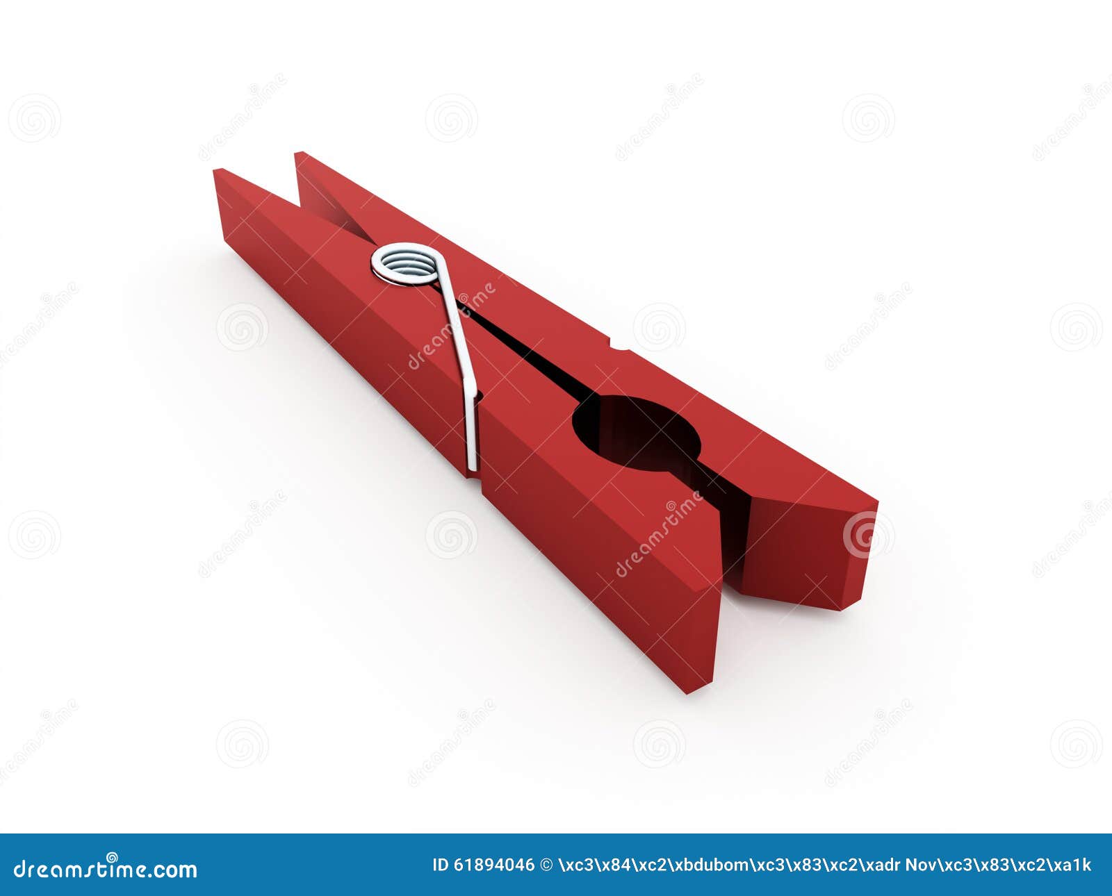 Clothes pin rendered stock illustration. Illustration of silhouette ...