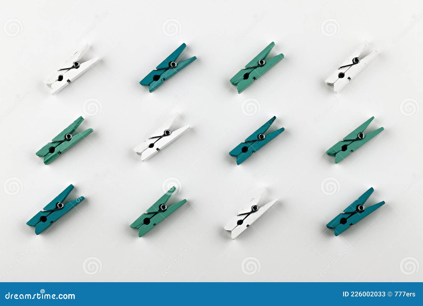 Colored Clothespins Cartoon Vector | CartoonDealer.com #20001105