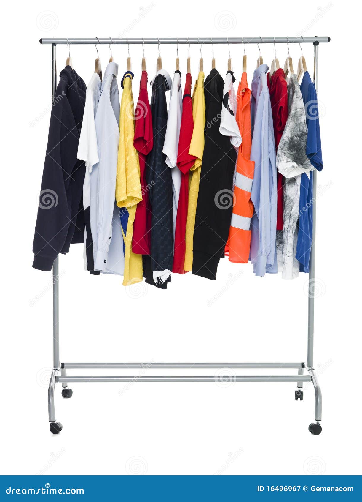 Clothes on a Rack stock image. Image of clothes, material - 16496967