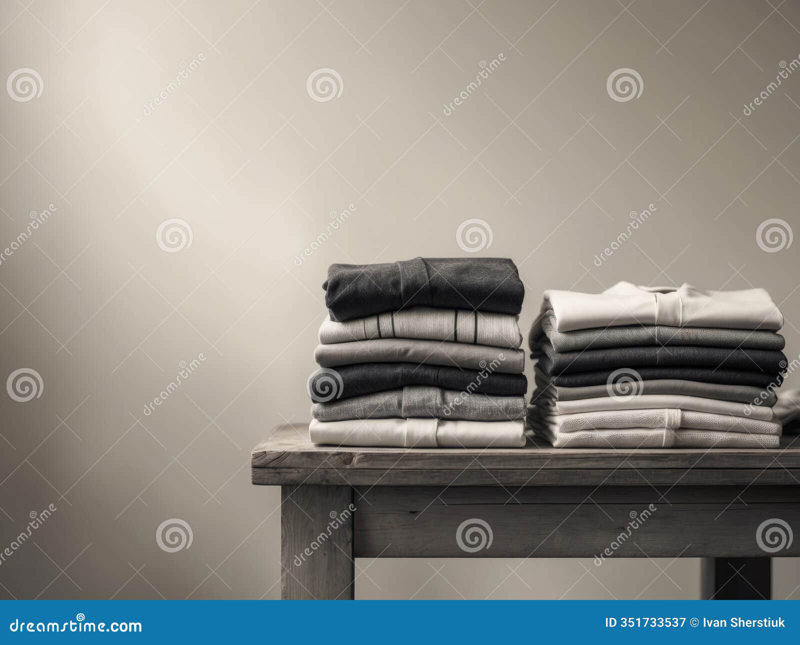 Clothes Ready To Be Sold at a Thrift Store Background with a Batch of ...