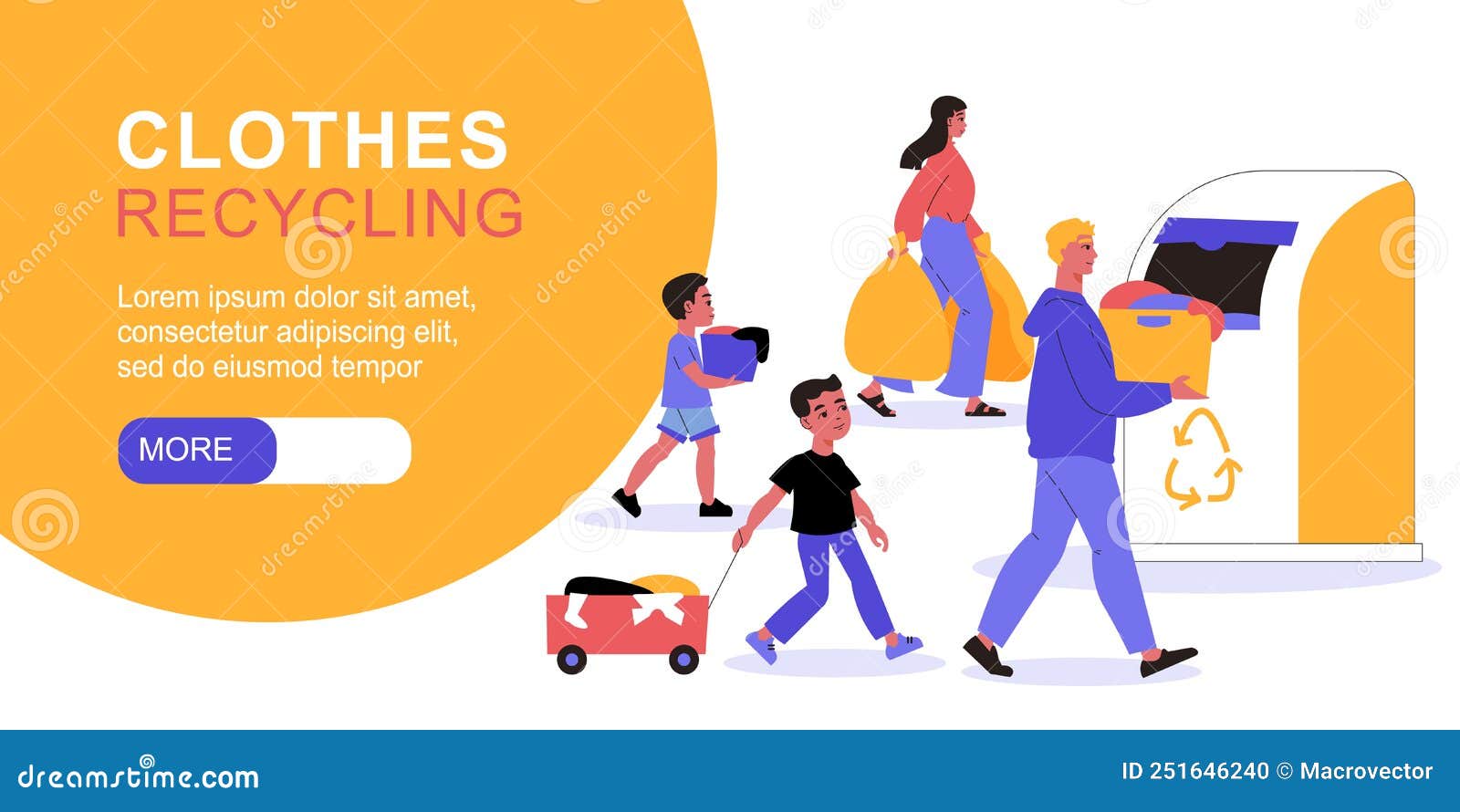 Clothes Recycling Infographic Set Vector Illustration | CartoonDealer ...