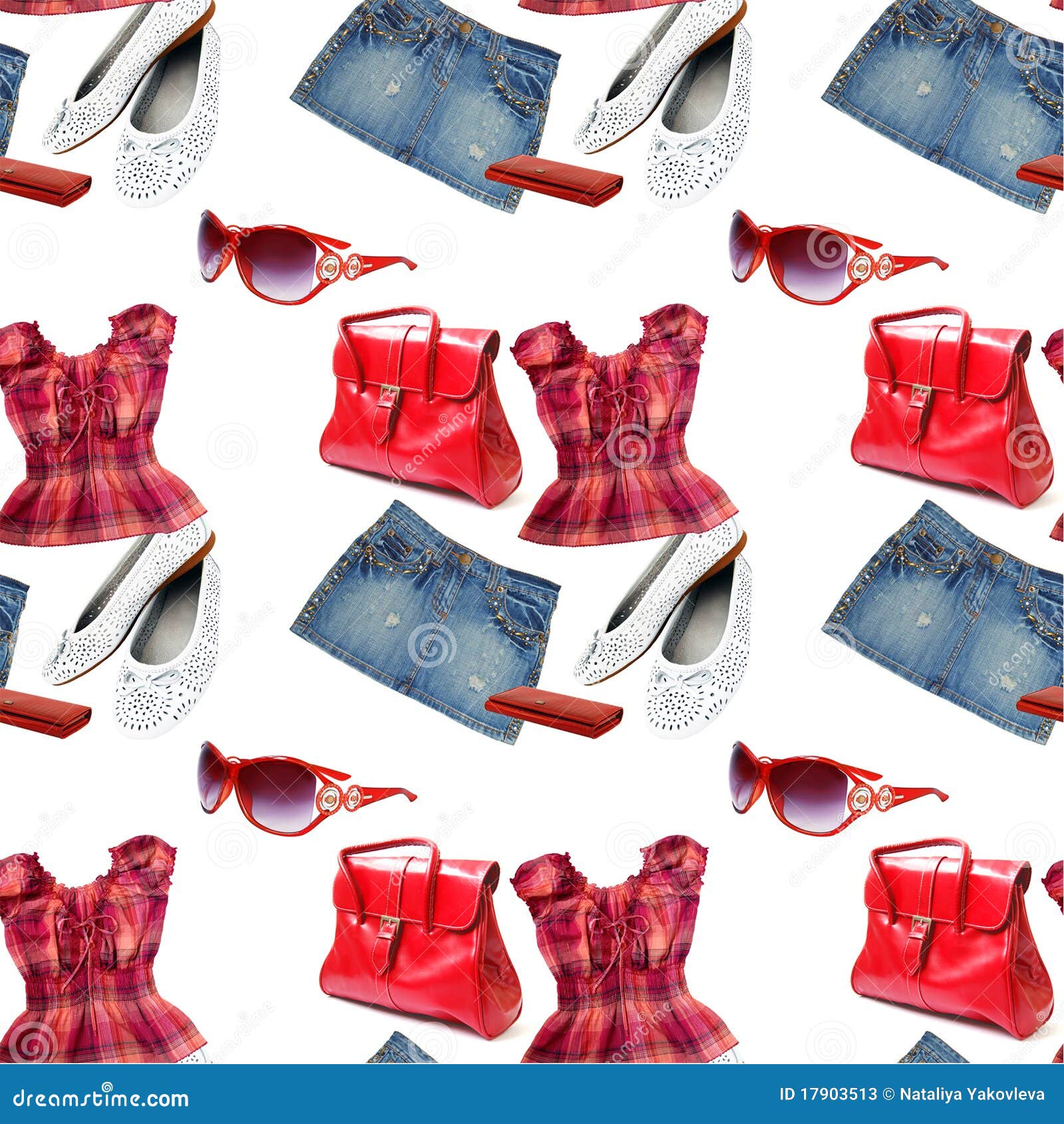 Clothes seamless pattern stock image. Image of decorative - 17903513