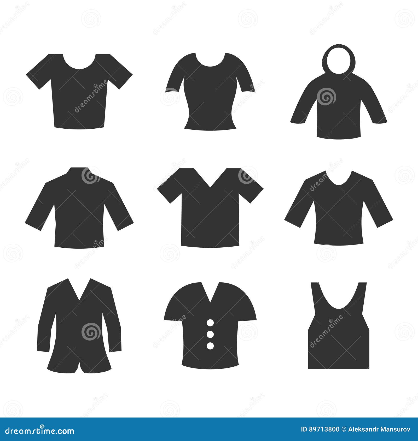 Clothes stock vector. Illustration of vector, office - 89713800