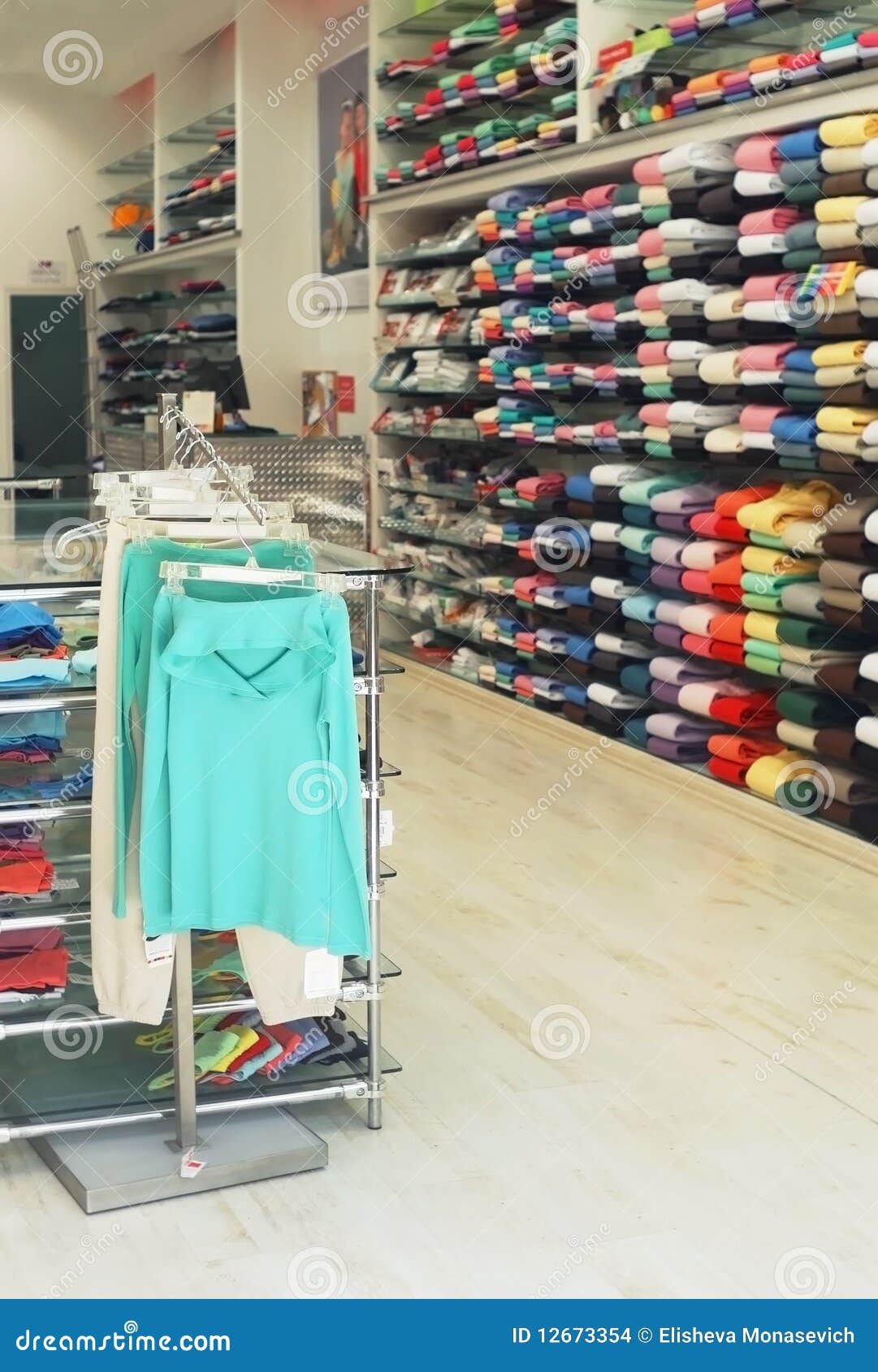 Clothes shop stock photo. Image of shopping, colours - 12673354