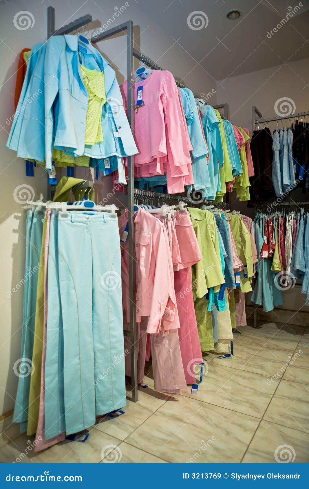 Clothes in the shop stock image. Image of size, sweater - 3213769
