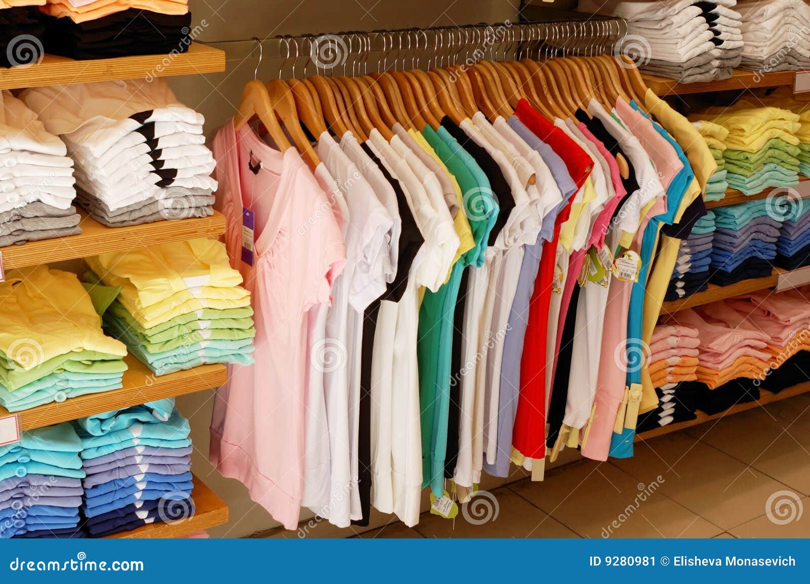 Clothes shop stock image. Image of market, mart, shelves - 9280981