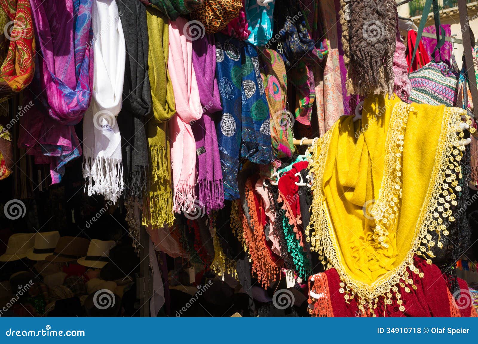 Clothes stall stock photo. Image of full, frame, colorful - 34910718