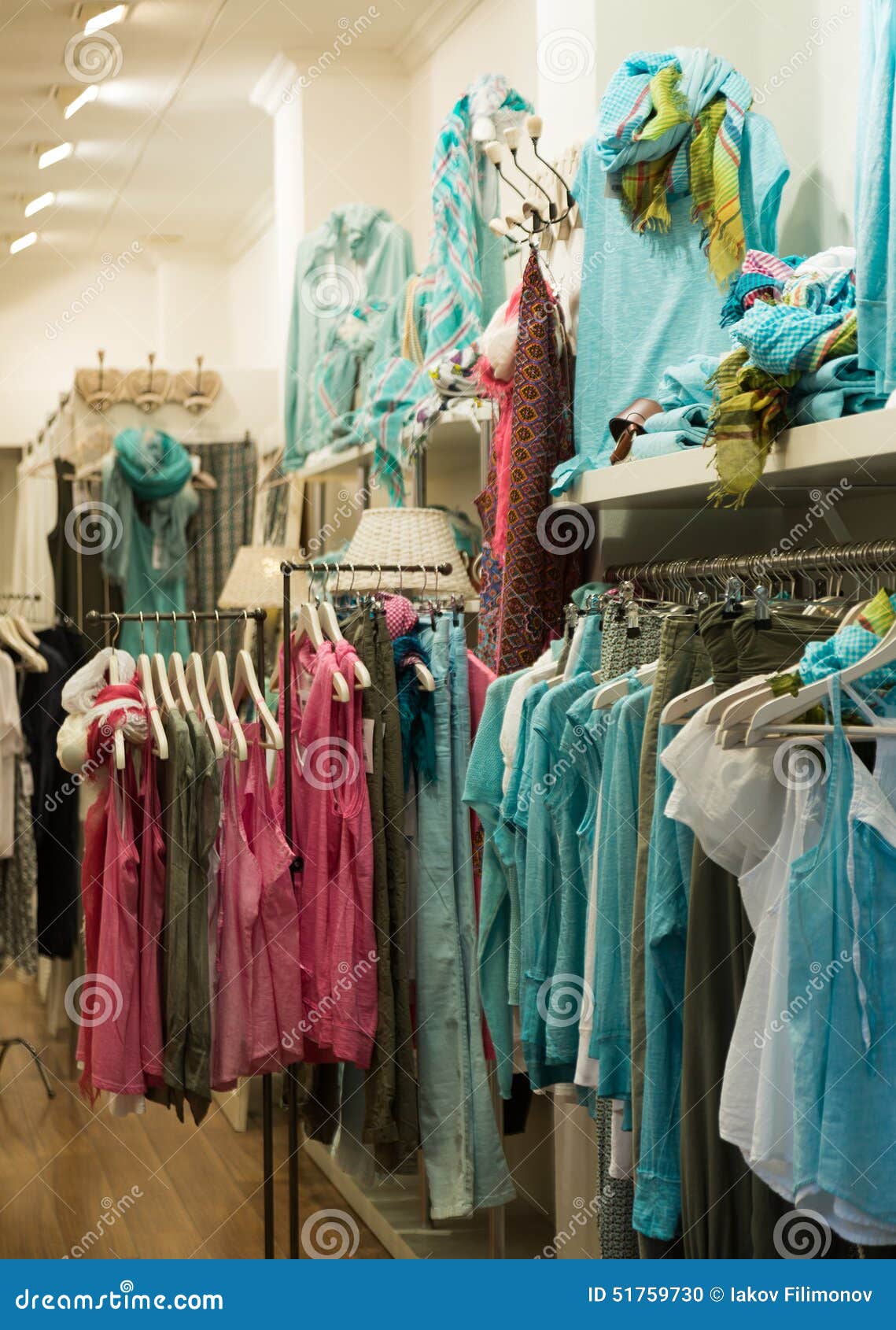 Clothes store stock photo. Image of retail, clothing - 51759730