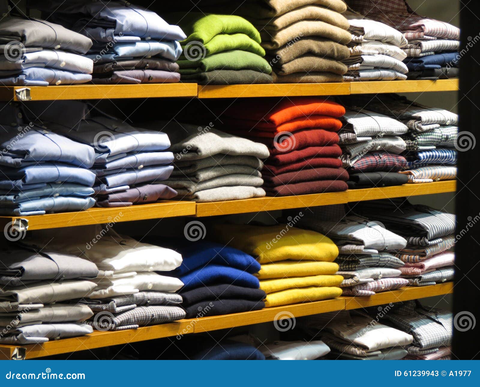 Clothes in a store stock image. Image of cloth, size - 61239943