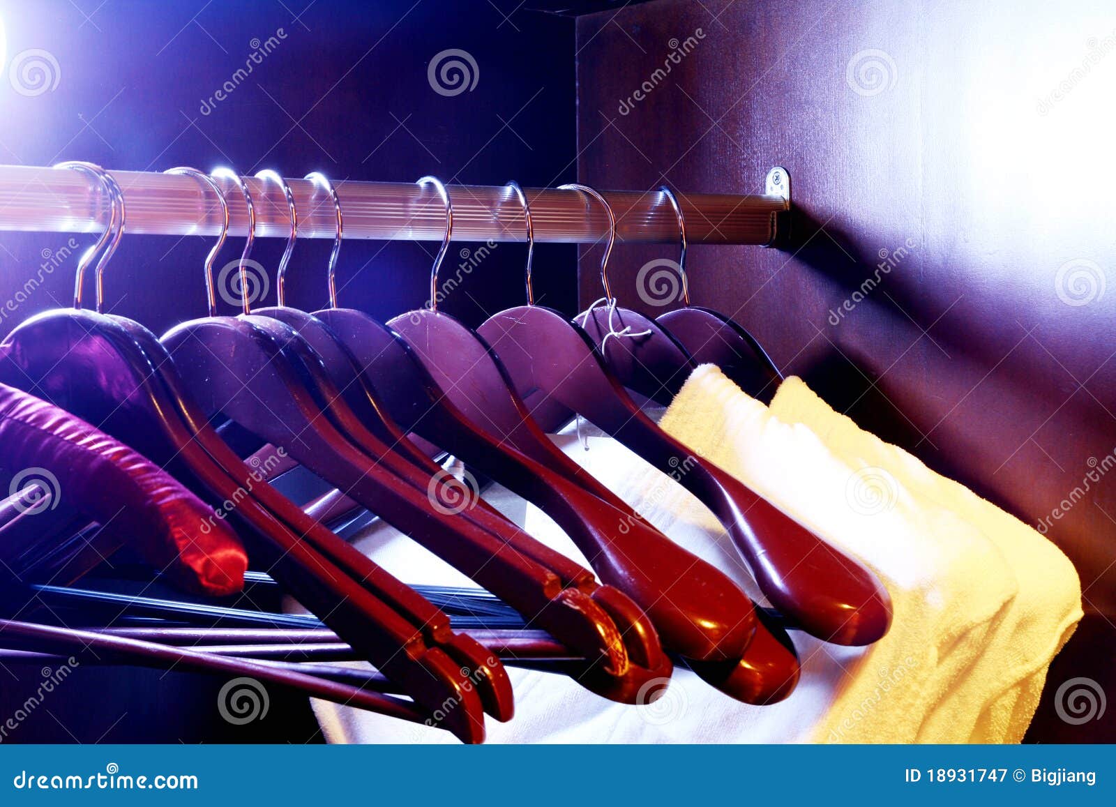 Clothes store - hangers stock image. Image of sale, decisions - 18931747