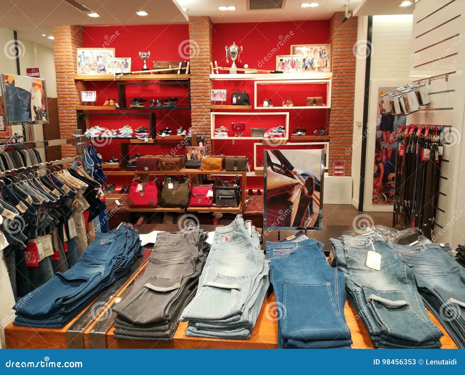 Clothes store editorial stock photo. Image of fashion - 98456353