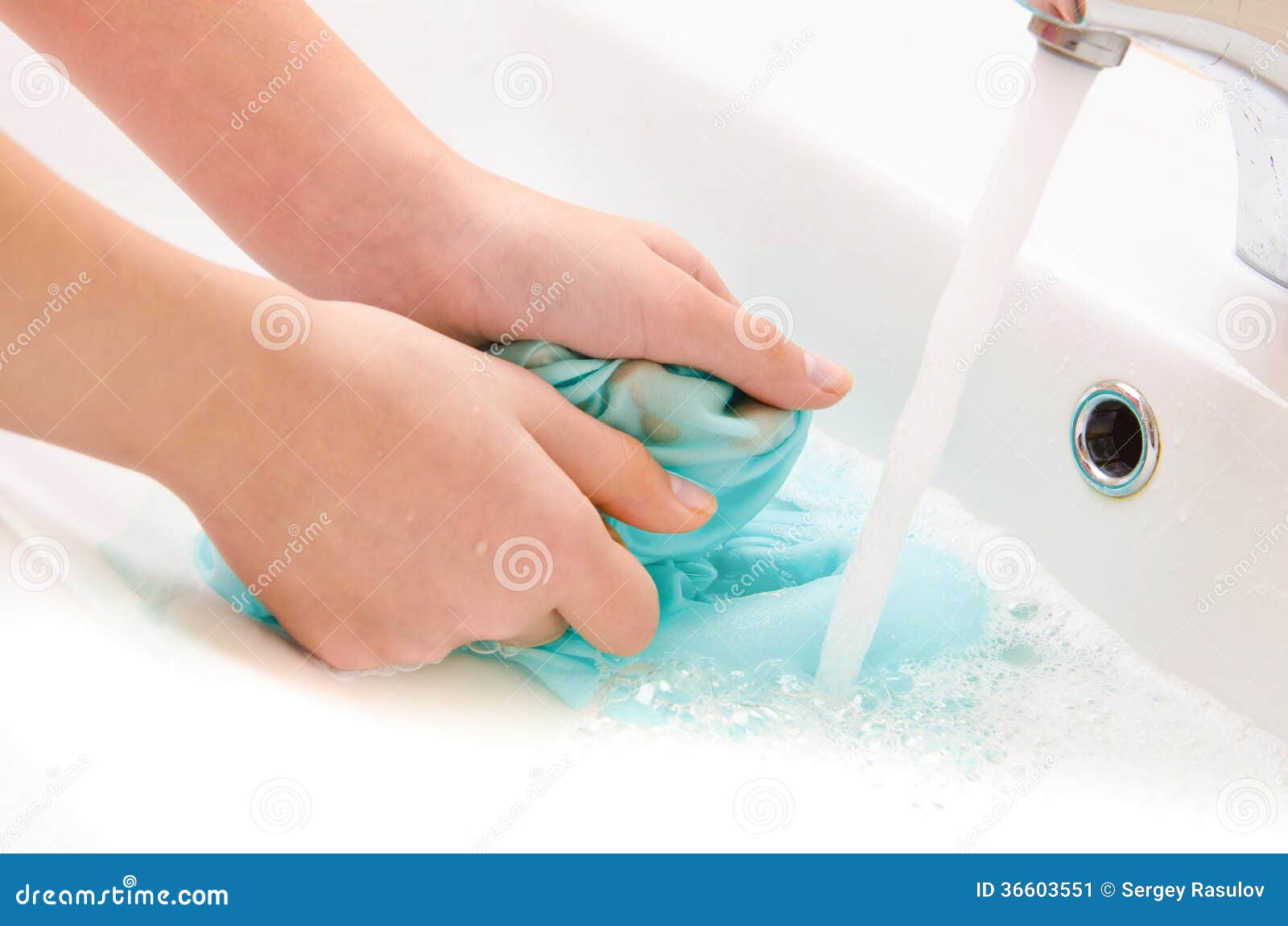 Clothes to wash hands stock image. Image of blue, chore - 36603551
