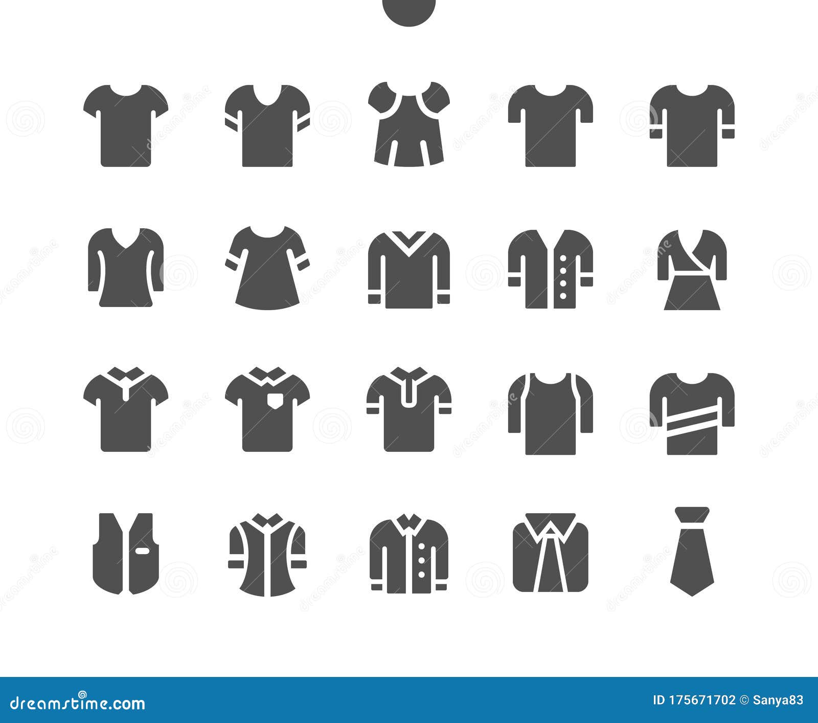 Clothes V3 UI Pixel Perfect Well-crafted Vector Solid Icons Stock ...