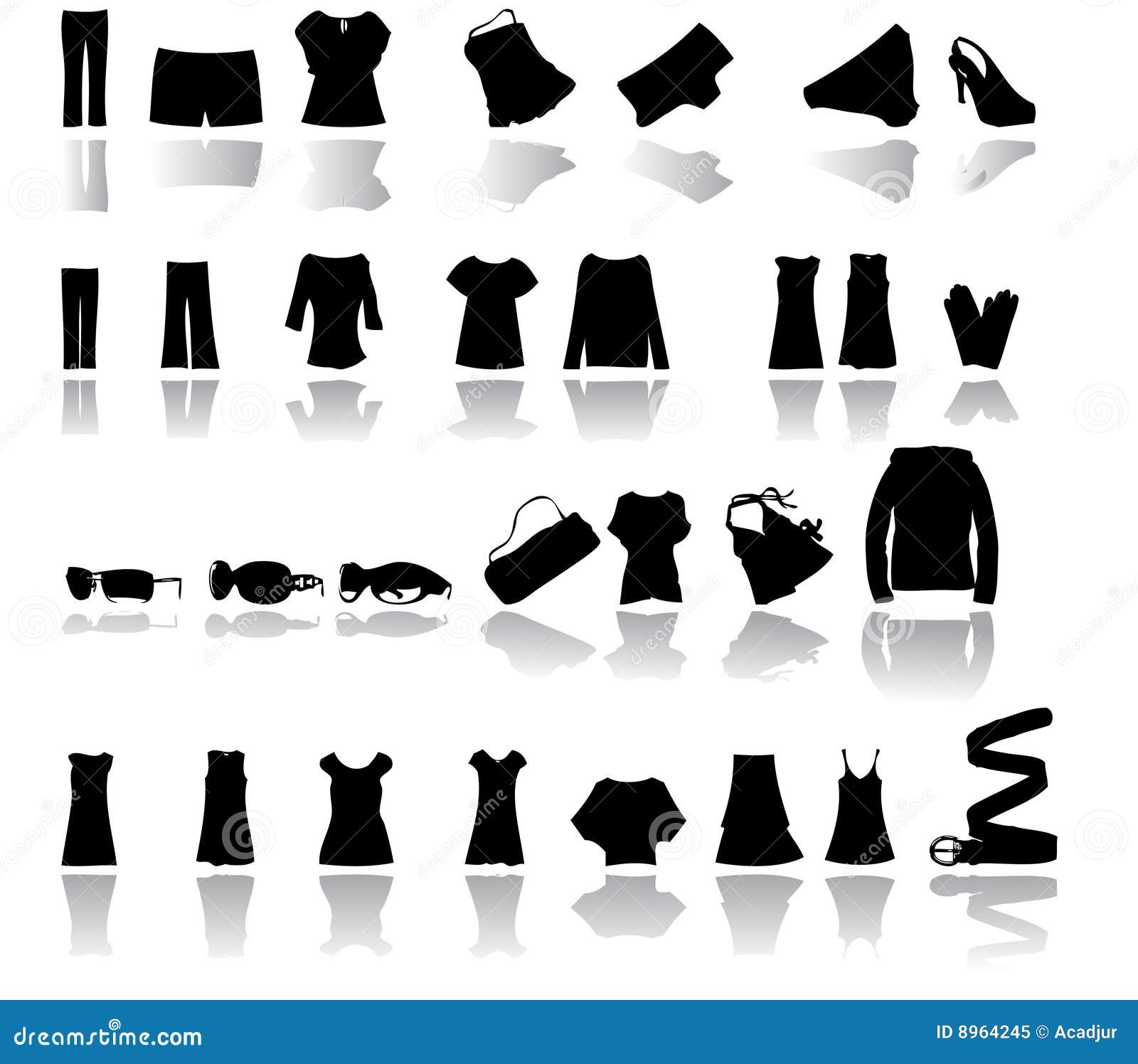 Clothes vector stock vector. Illustration of sweater, glass - 8964245