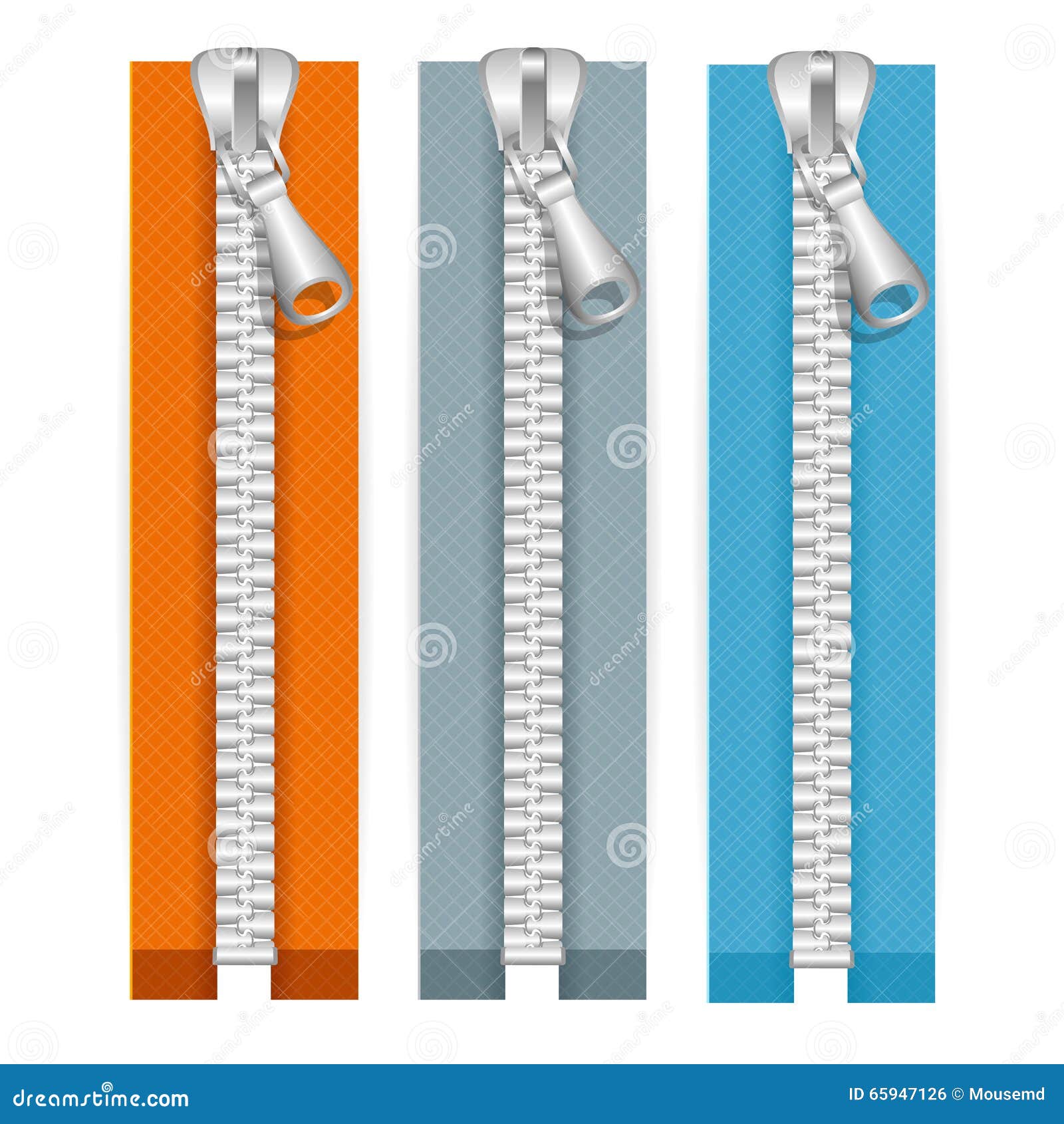 Clothes Zip Set. Vector stock vector. Illustration of fabric - 65947126