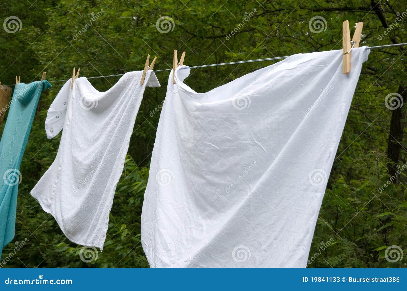 Clothesline stock image. Image of housework, outdoors - 19841133