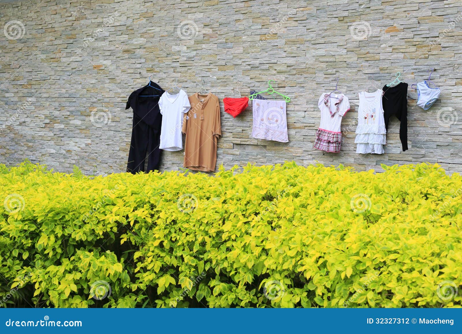 Clothesline stock photo. Image of fresh, wash, clothes - 32327312