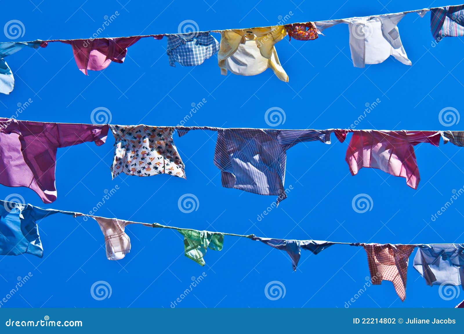 Clotheslines stock photo. Image of clothing, blouse, clothesline - 22214802