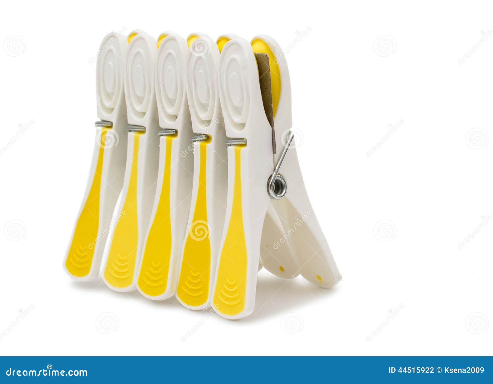Clothespin clips isolated stock photo. Image of studio - 44515922