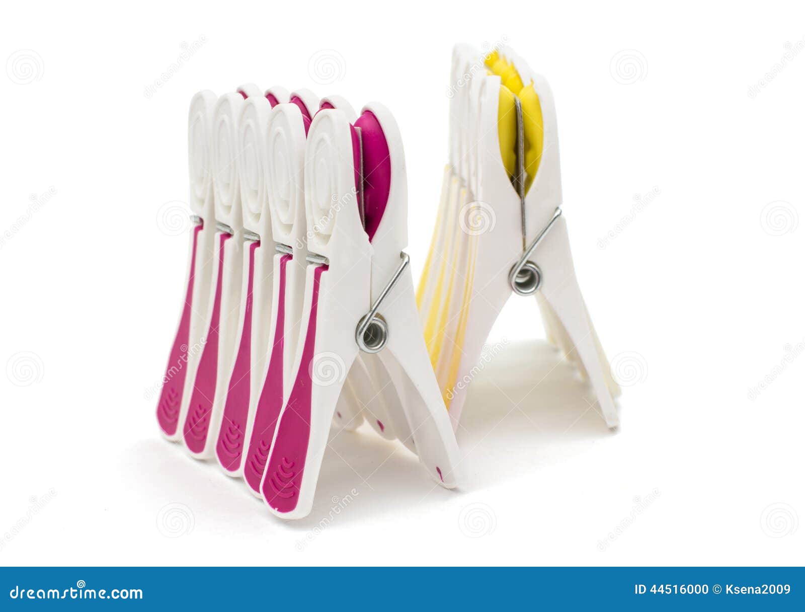 Clothespin clips isolated stock photo. Image of hang - 44516000