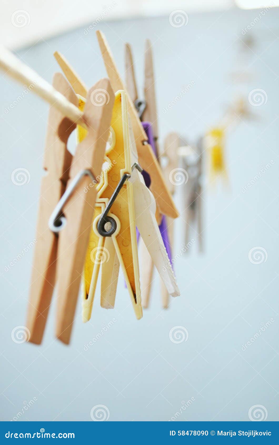 Clothespin stock photo. Image of vintage, washing, background - 58478090