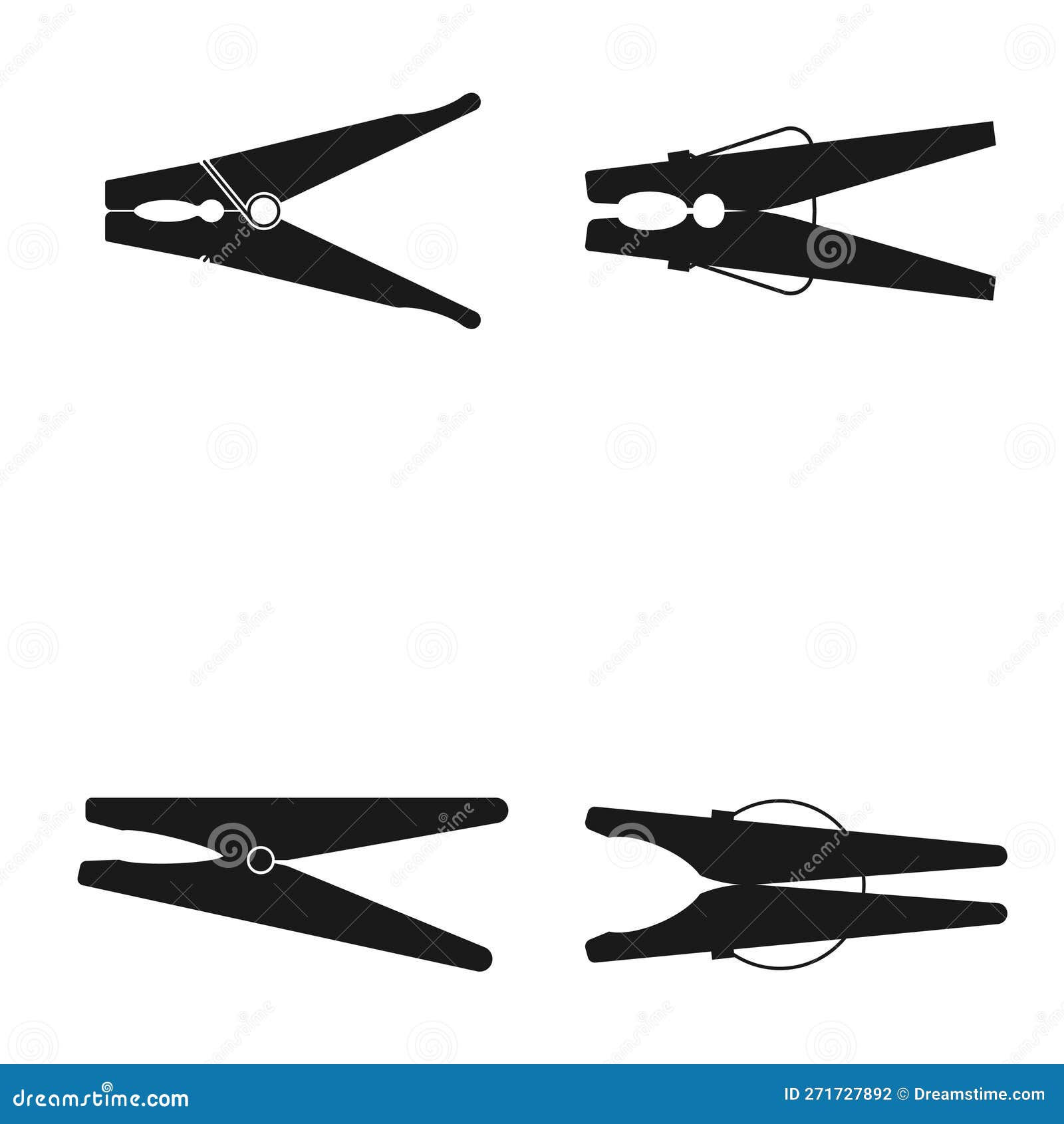 Clothespin icon vector stock illustration. Illustration of clothesline ...