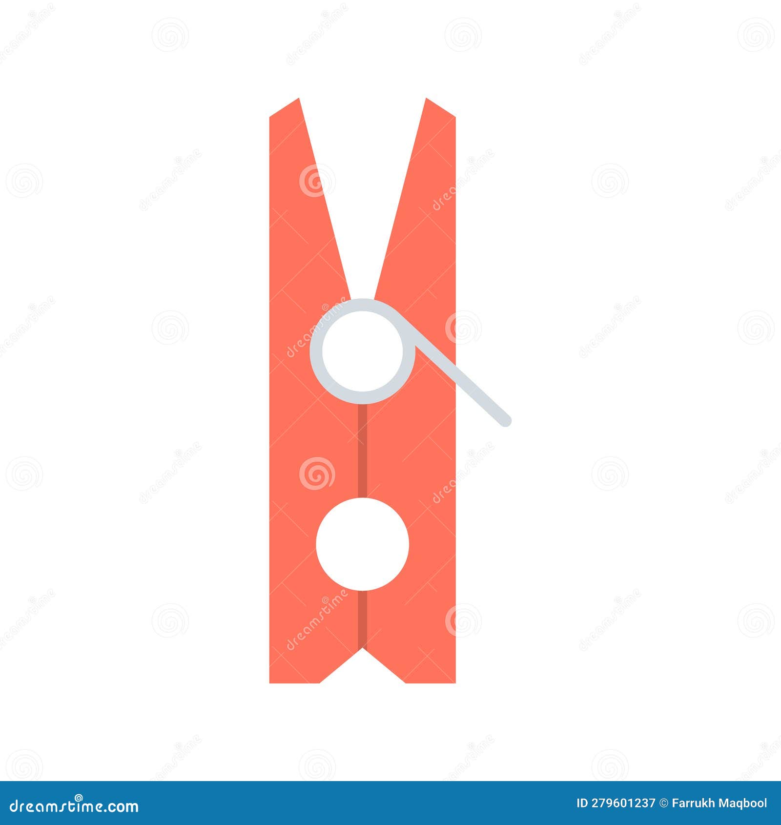 Clothespin Icon Vector Image. Stock Vector - Illustration of outline ...