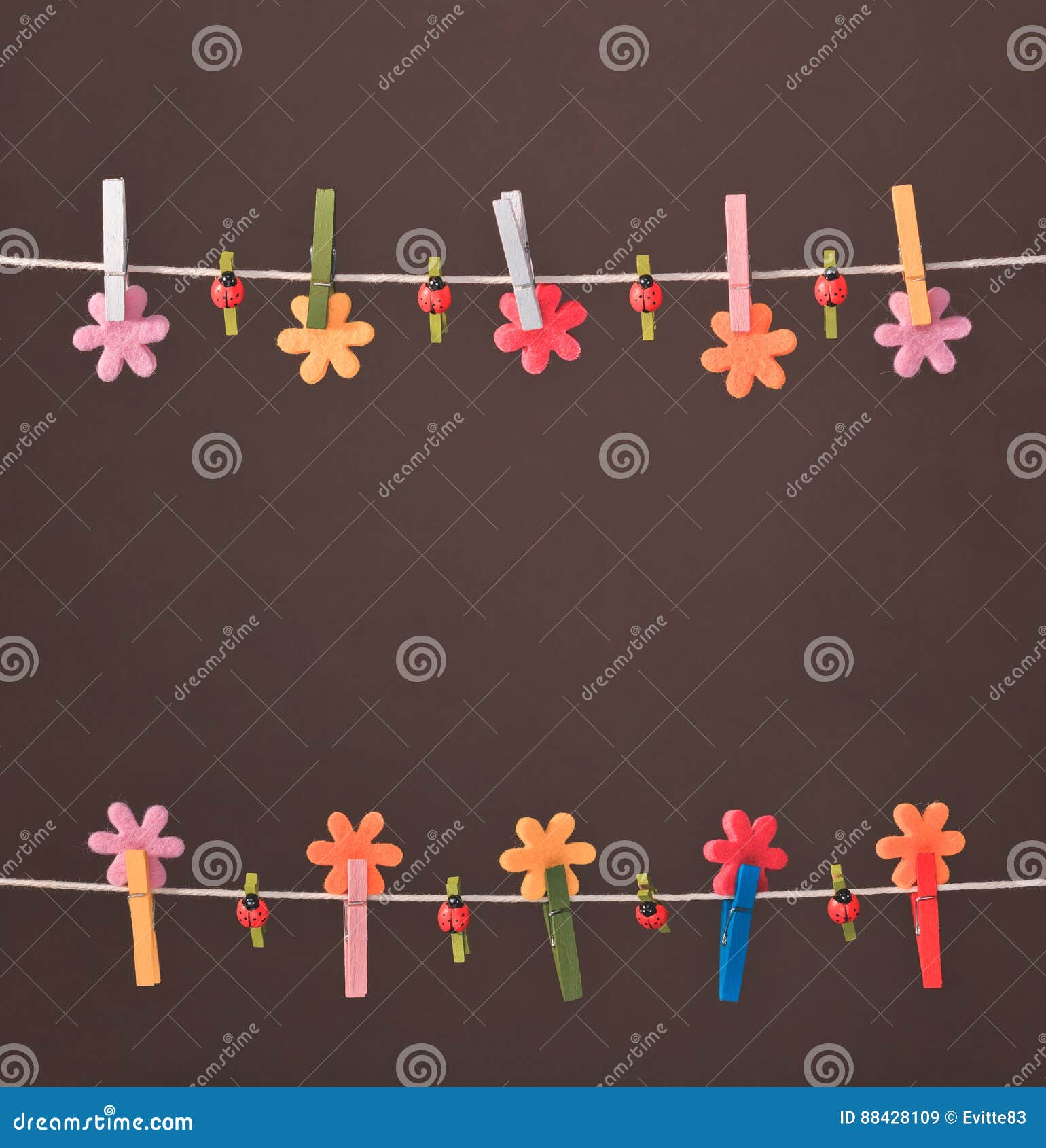 Clothespins Thread Spring Backround. High Resolution Photo. Stock Image ...
