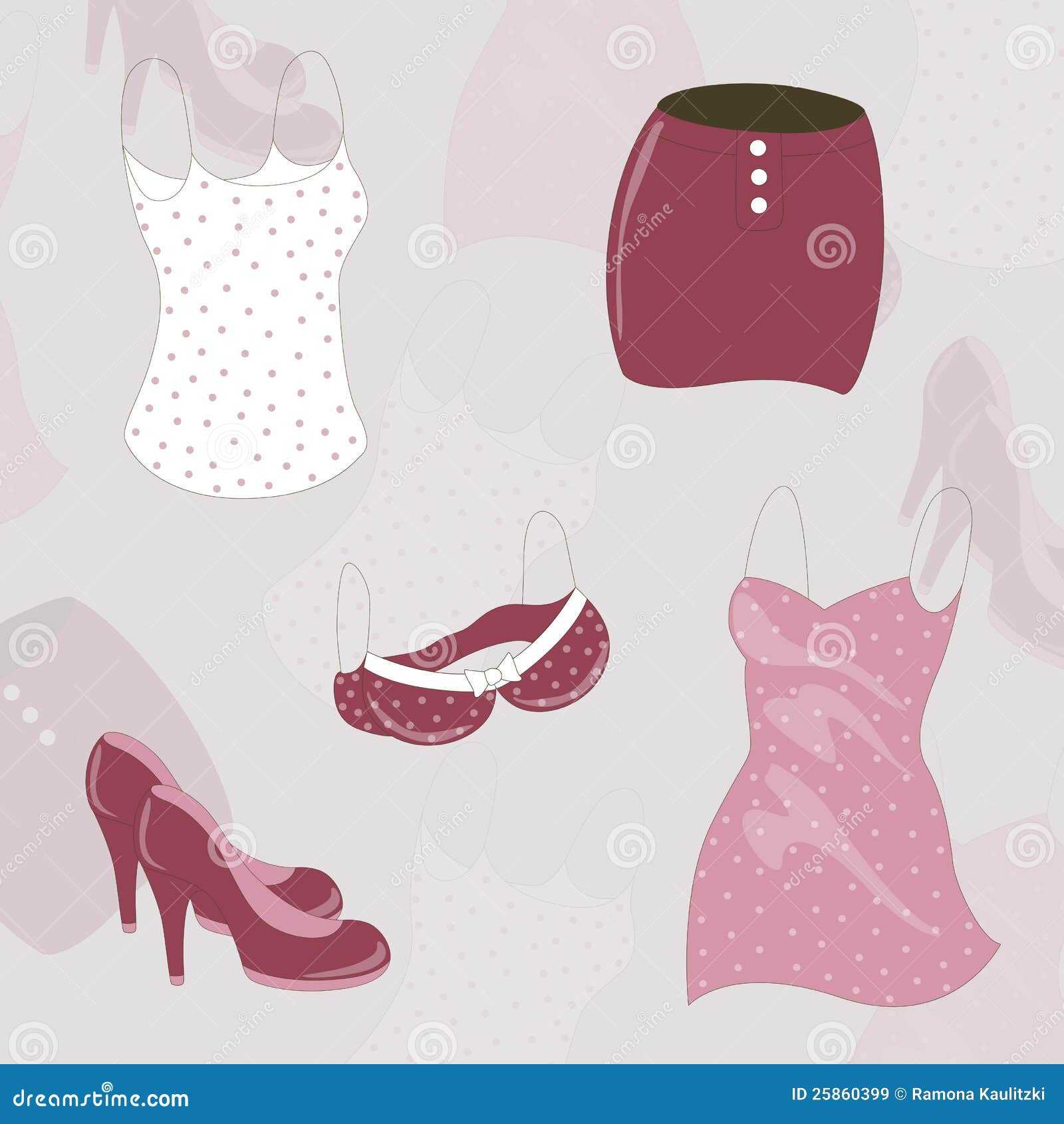 Clothing Background stock illustration. Illustration of frilly - 25860399