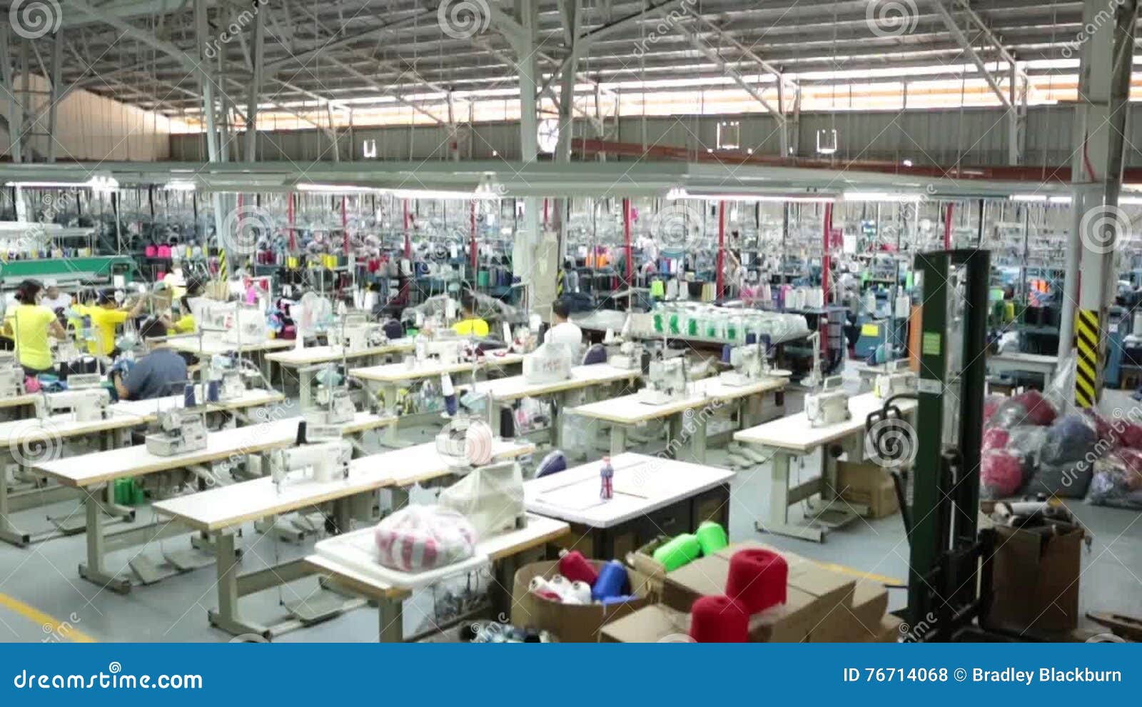 Clothing Factory Floor stock footage. Video of factory - 76714068