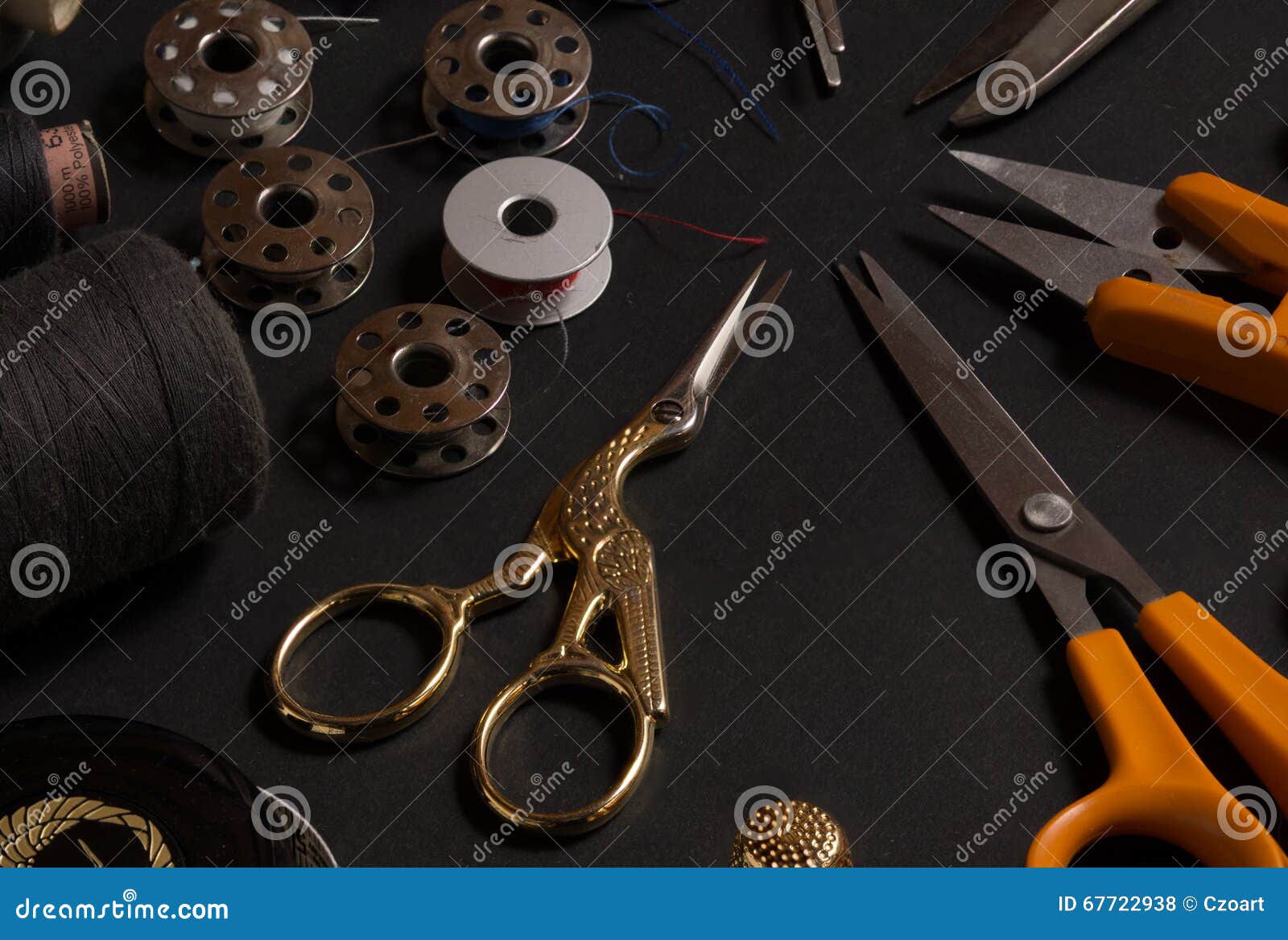 Clothing and Fashion Industry Tools of Creation. Stock Photo - Image of ...