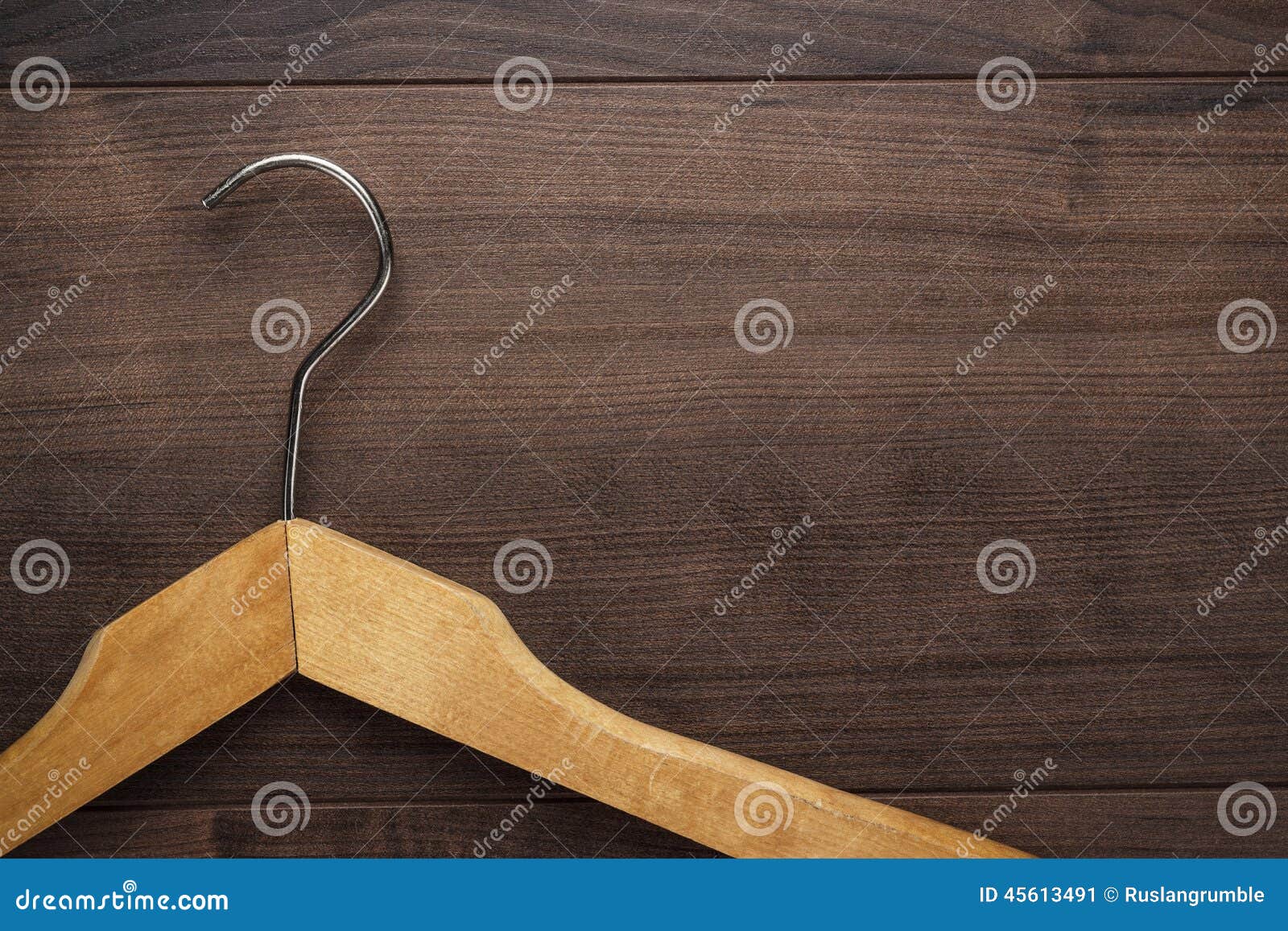 Clothing Hanger on Brown Table Stock Image - Image of wire, clothing ...