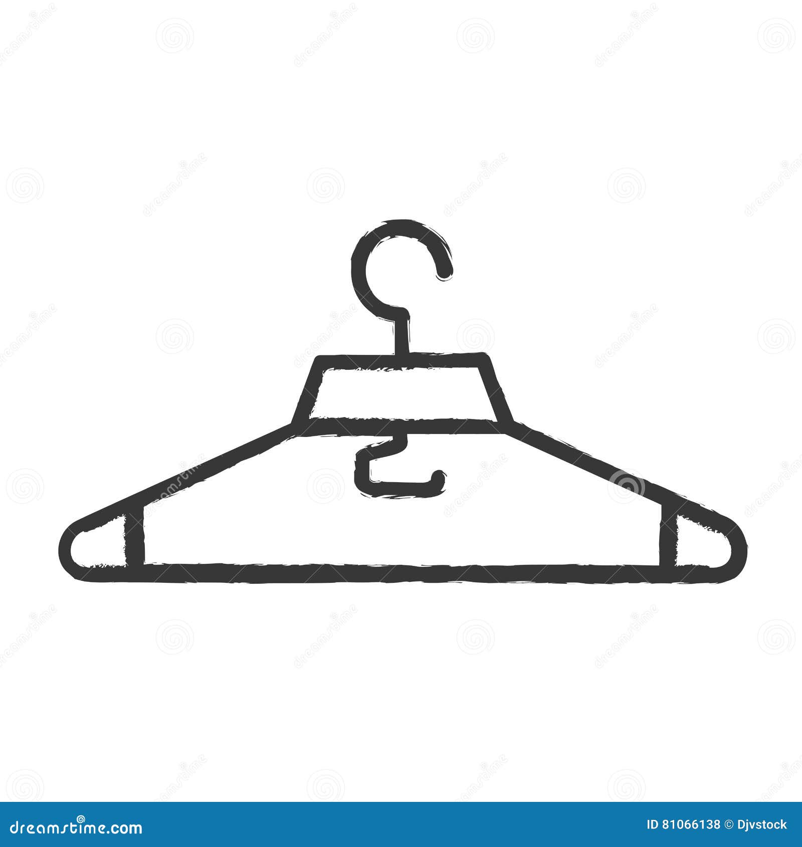 Clothing hanger hook stock vector. Illustration of closet - 81066138