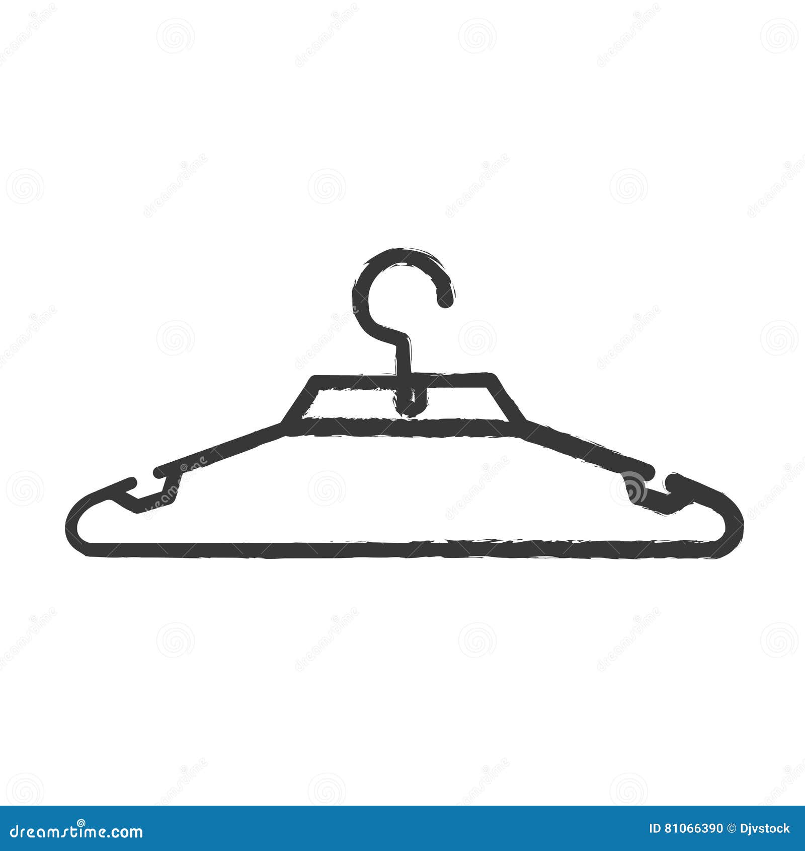 Clothing hanger hook stock vector. Illustration of personal - 81066390