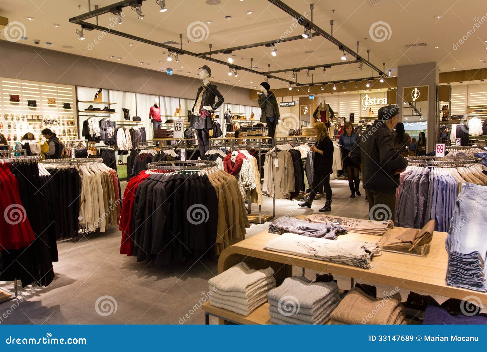 Clothing on Hangers in Store Editorial Stock Image - Image of ...