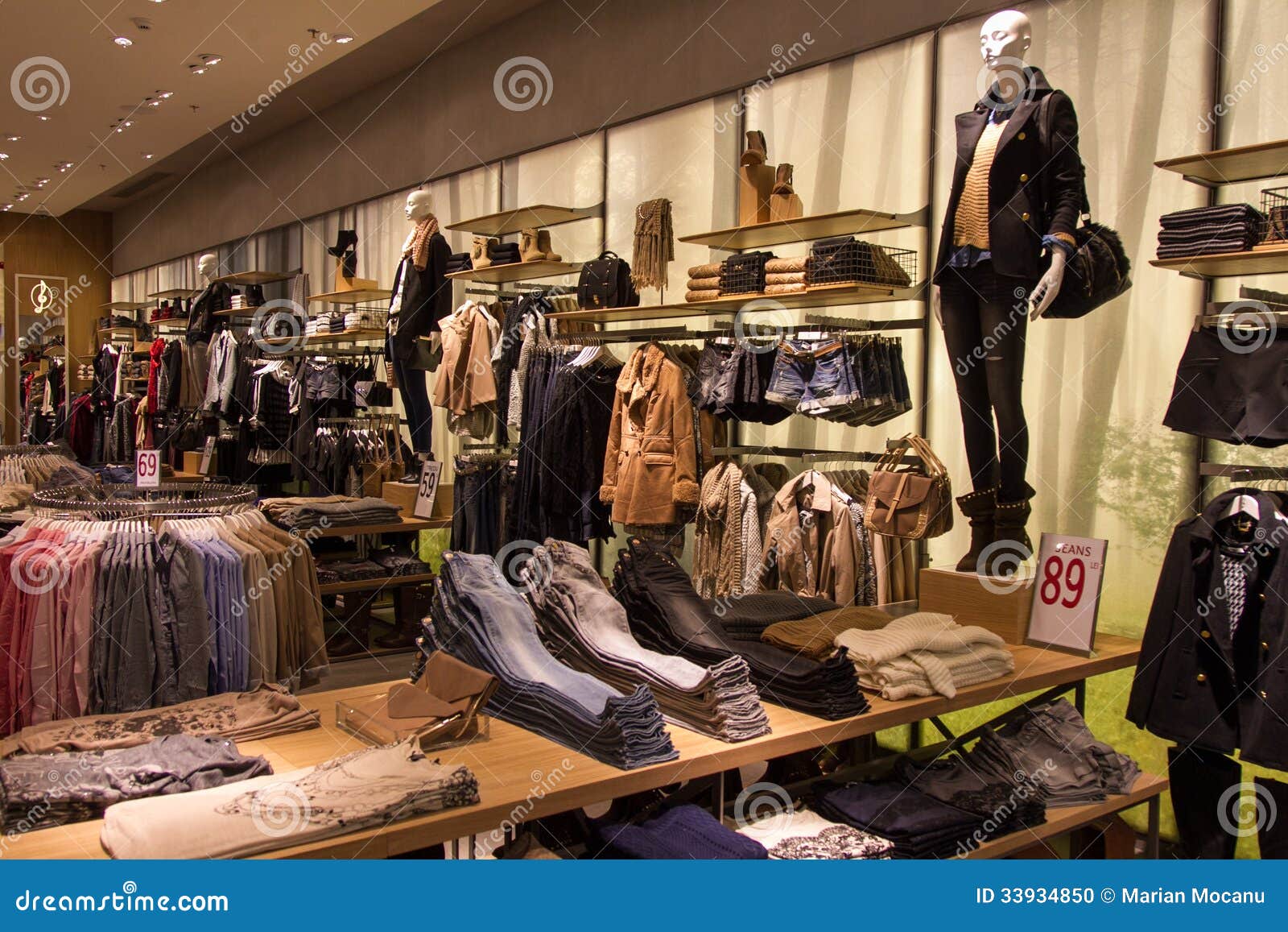Clothing on Hangers in Store Editorial Image - Image of activity ...