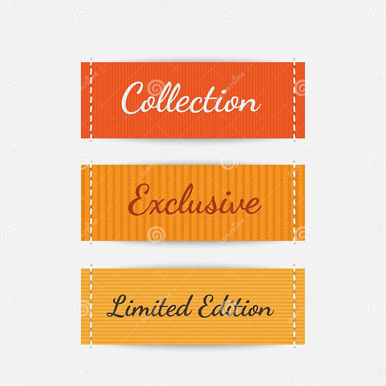 Clothing labels. Vector stock vector. Illustration of insignia - 46074529