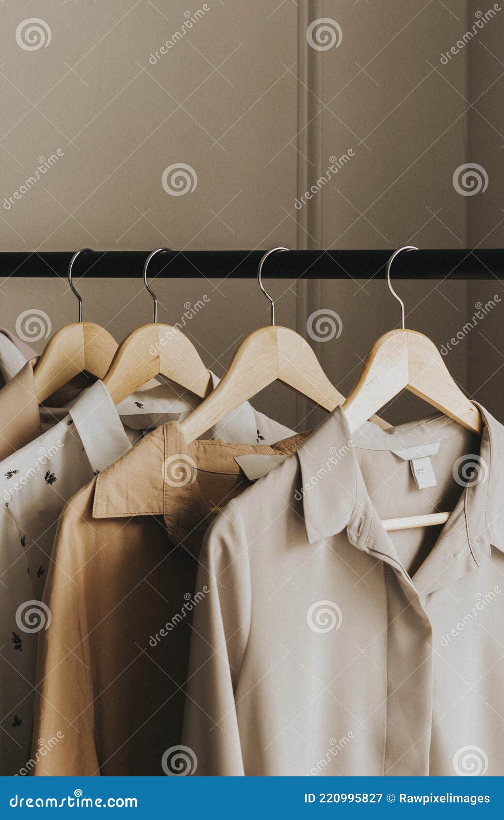 Clothing rack in a studio stock image. Image of designer - 220995827
