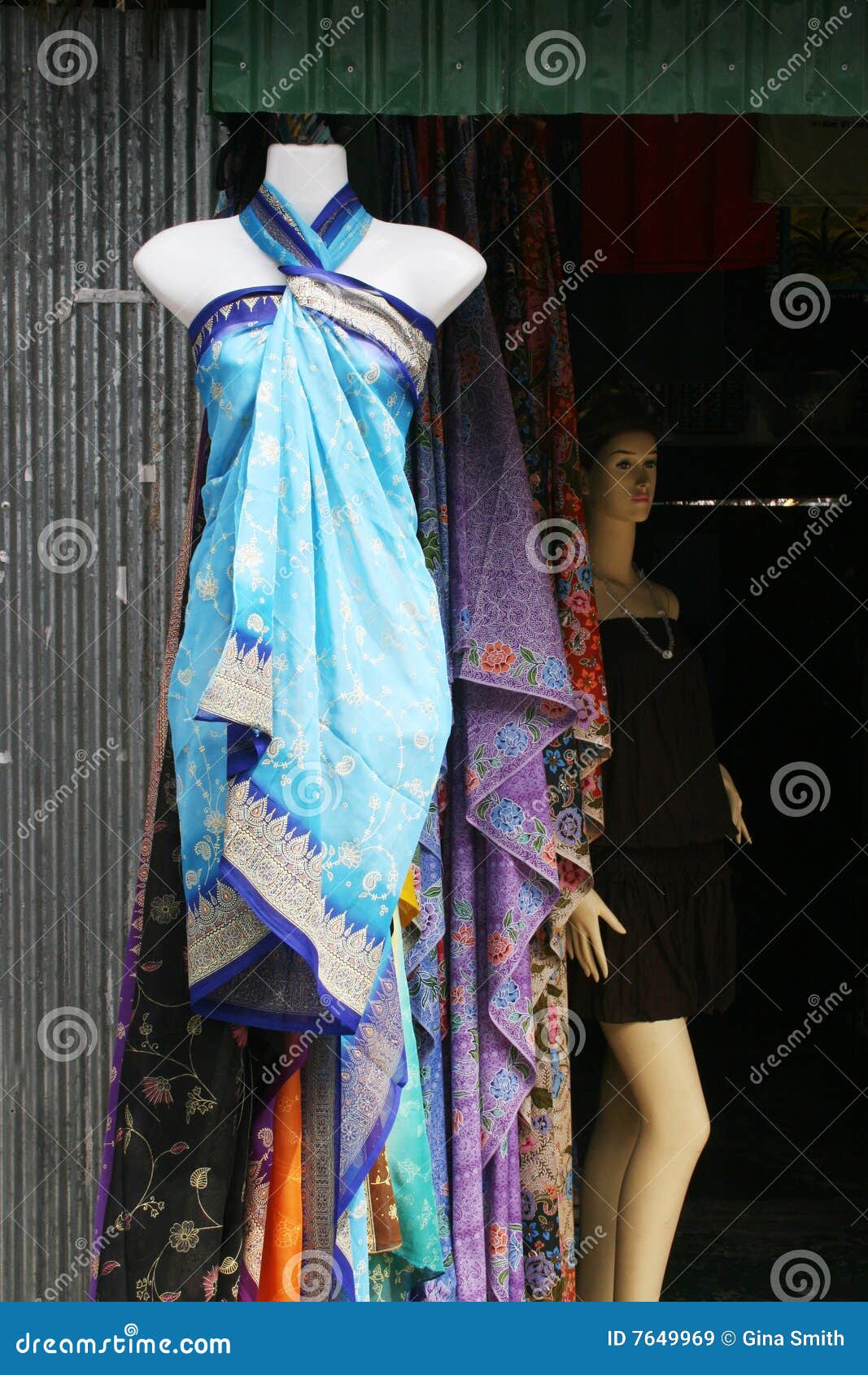 Clothing Shop in China Town. Stock Image - Image of fashionable, model ...