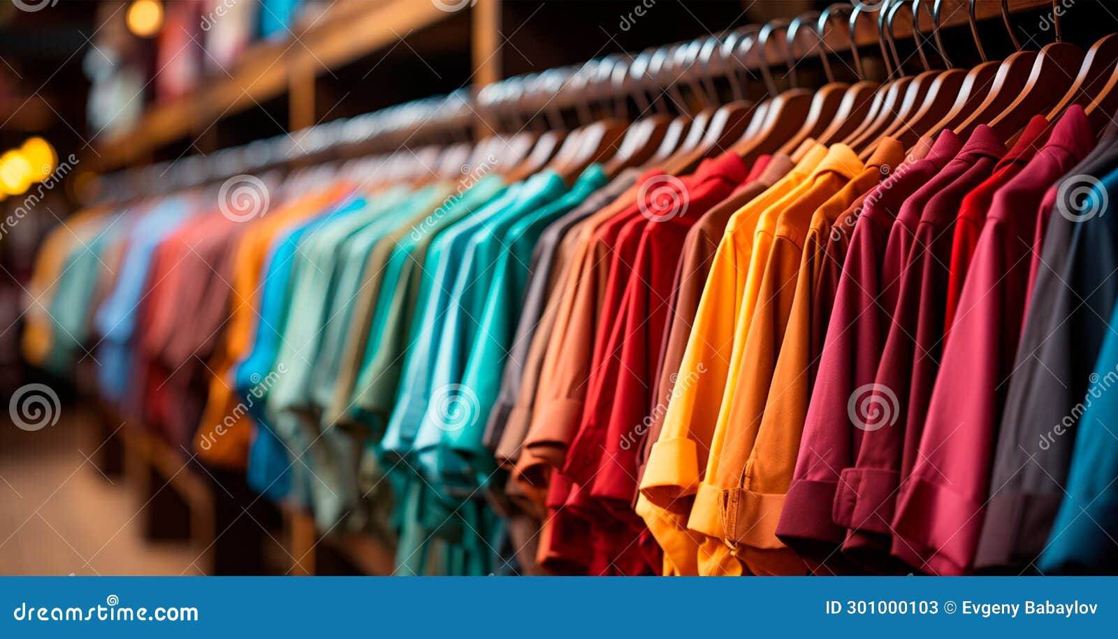 Clothing Store, Display Cases and Racks with Clothes - AI Generated ...