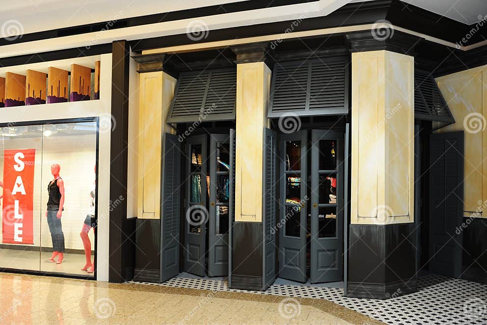 Clothing Store Front stock photo. Image of inside, doors - 13401088
