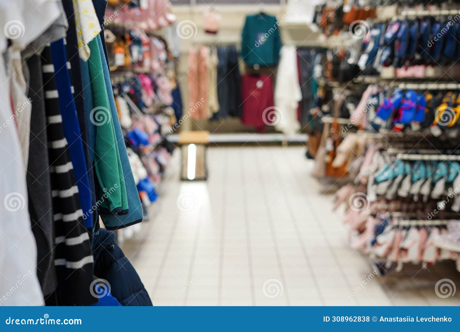 Clothing Store Inside Shopping Center Stock Photo - Image of cloth ...