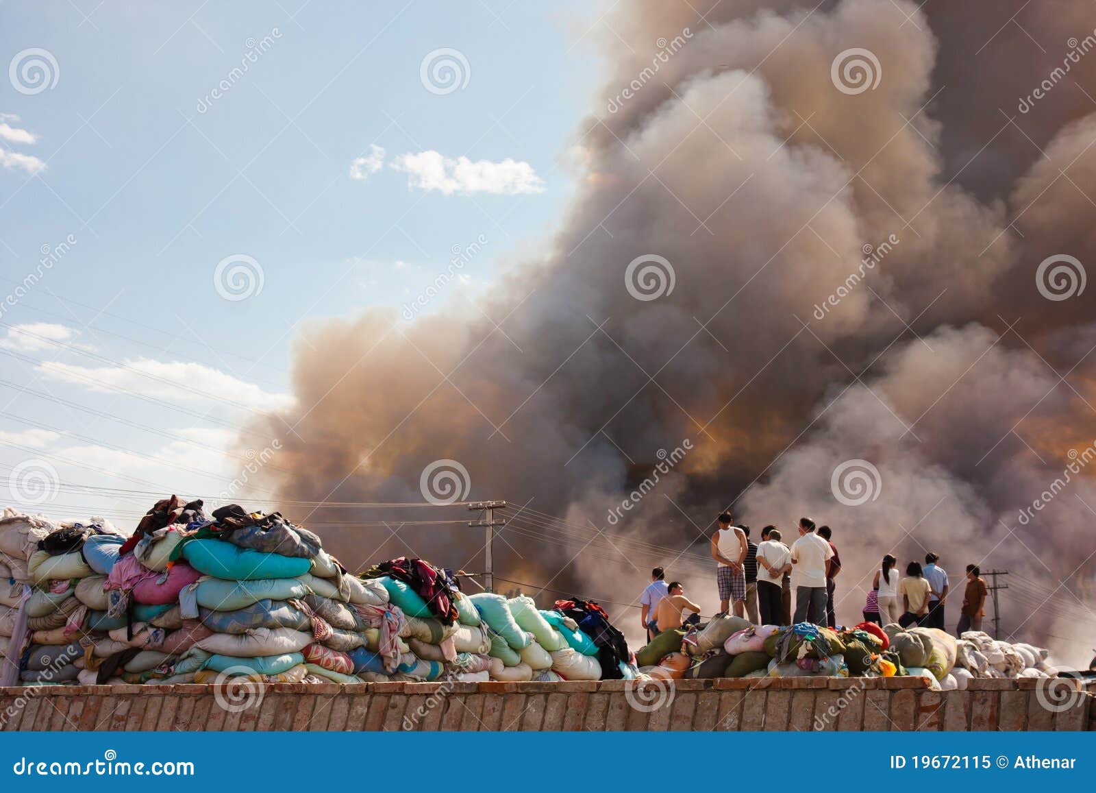 Clothing Warehouse Fire Smoke Editorial Image - Image of assistance ...