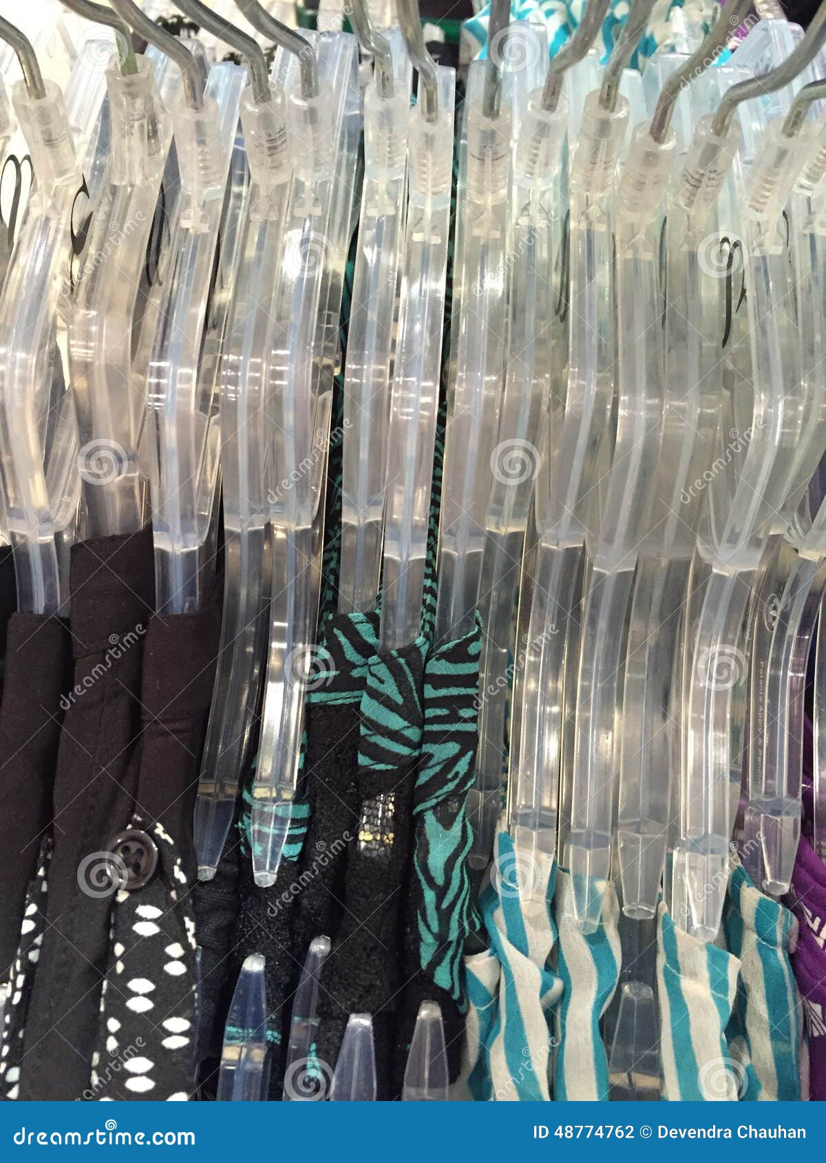 Cloths hanging stock photo. Image of items, hanger, clothing - 48774762