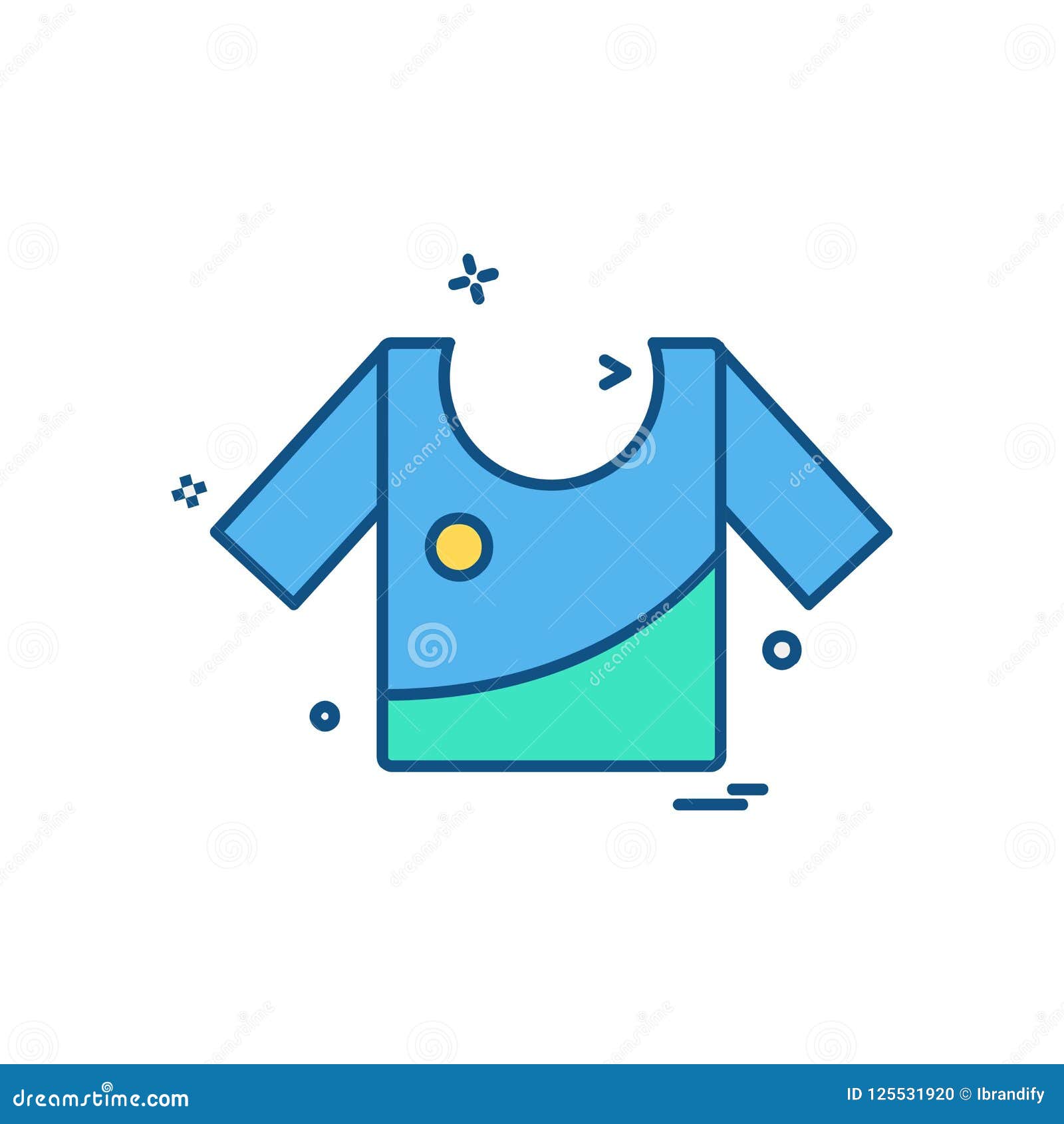Cloths icon design vector stock vector. Illustration of symbol - 125531920