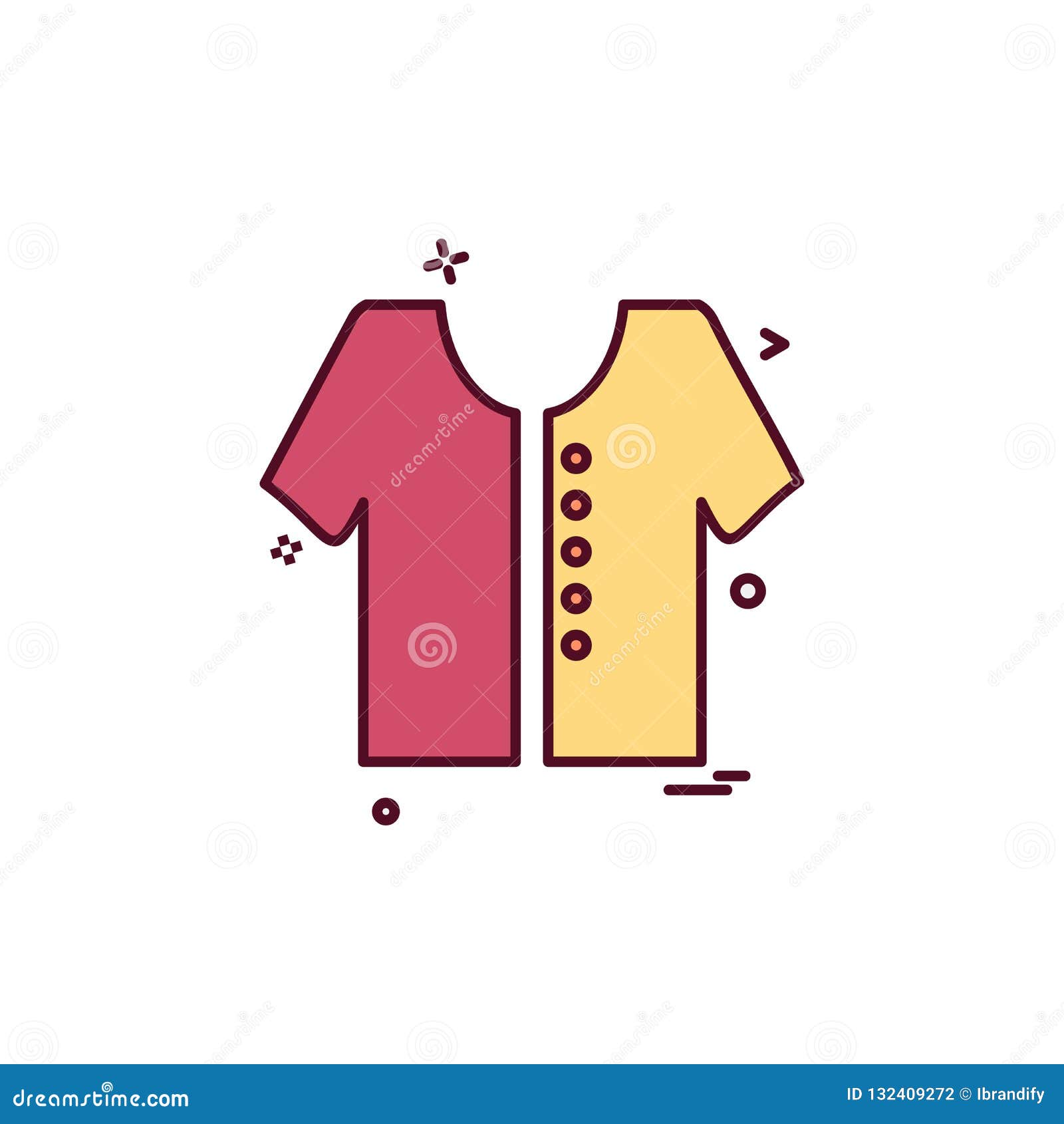 Cloths icon design vector stock vector. Illustration of concept - 132409272