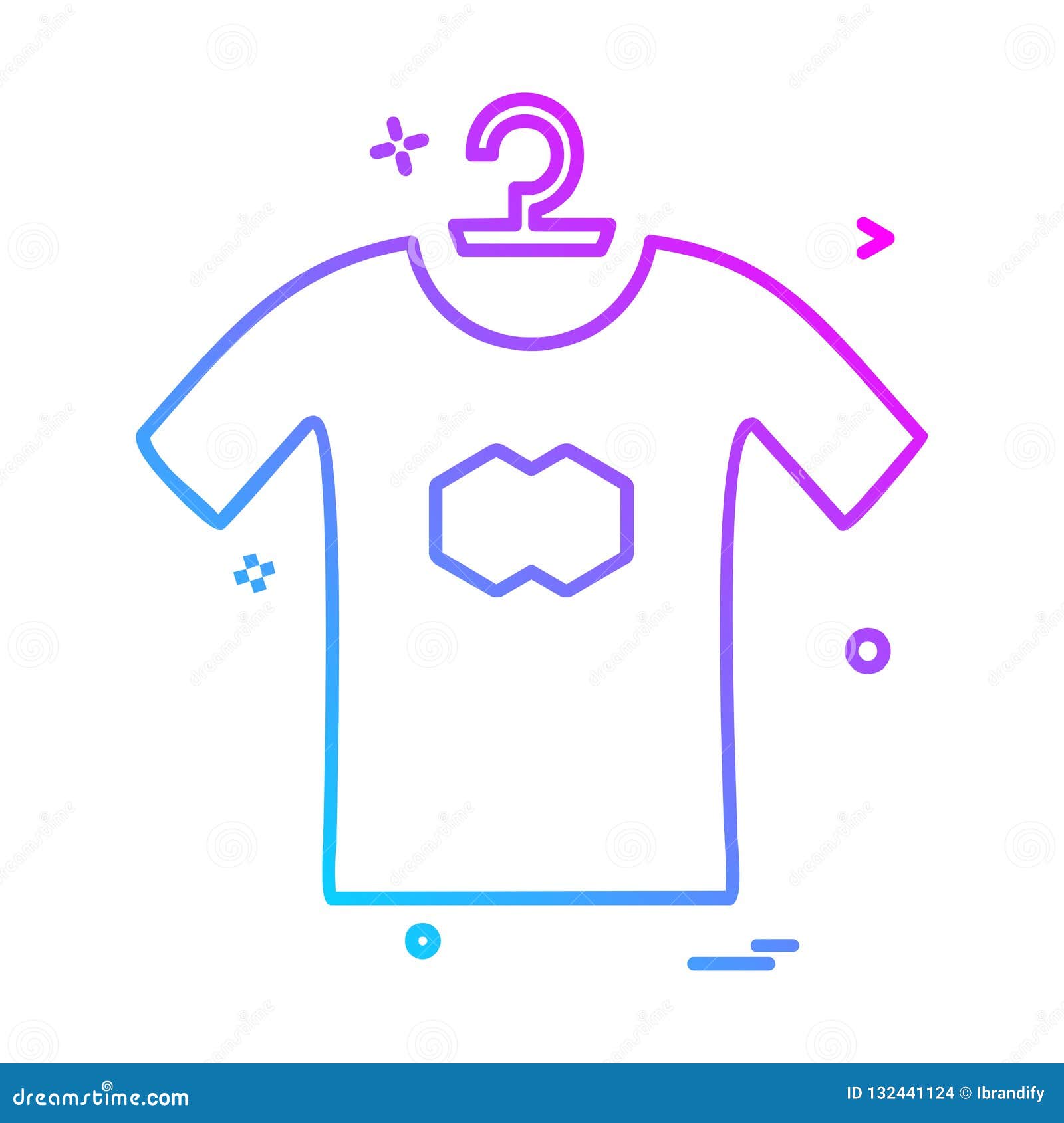 Cloths icon design vector stock vector. Illustration of label - 132441124