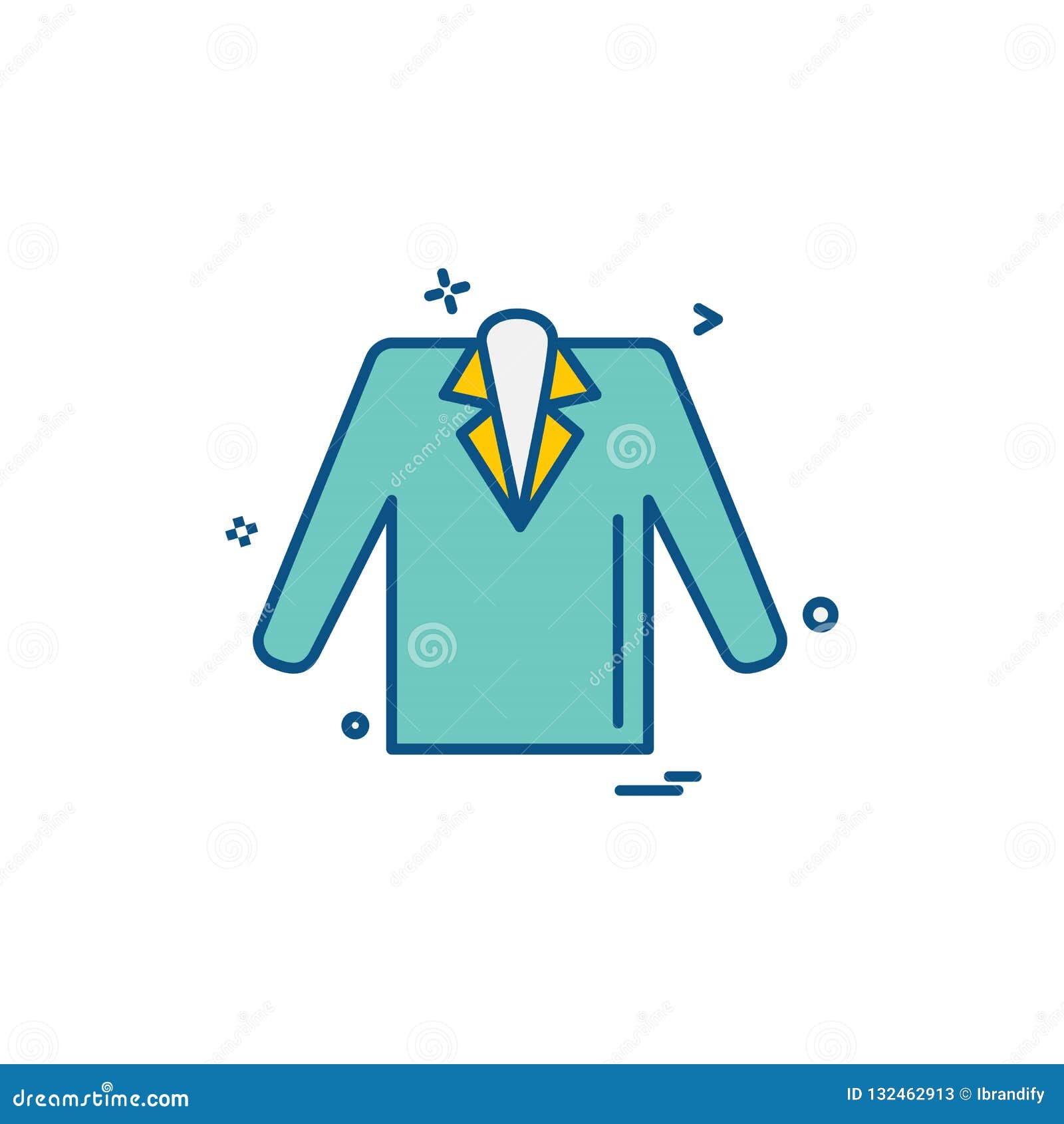 Cloths icon design vector stock vector. Illustration of business ...