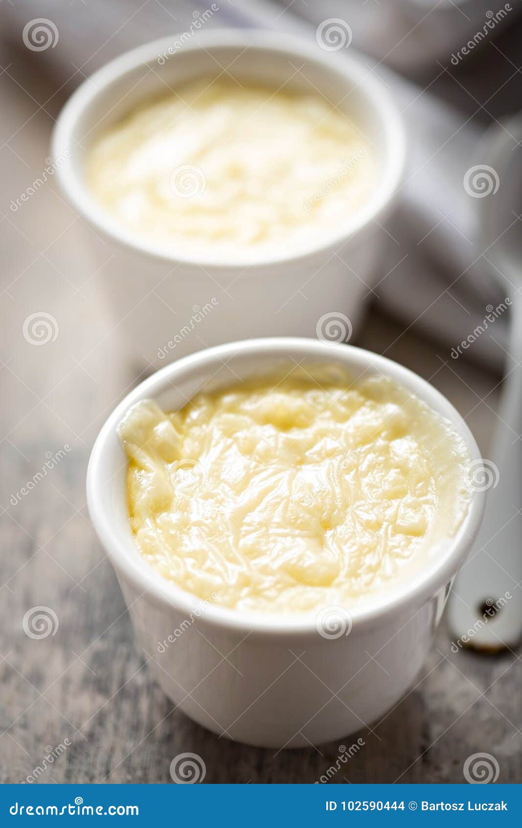 Clotted cream rice pudding stock photo. Image of healthy - 102590444