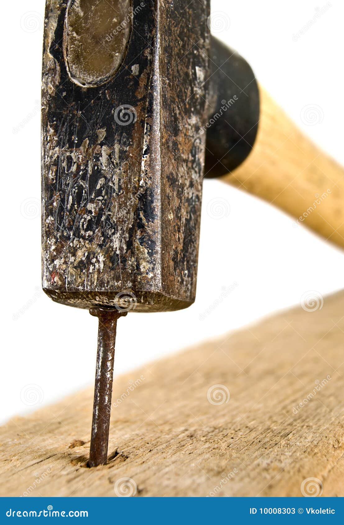 Cloué image stock. Image du sale, difficulté, outil, grève - 10008303